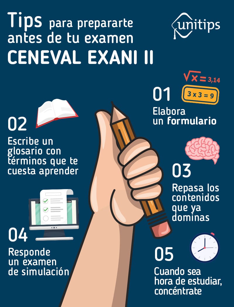 Tips para prepararte antes de tu examen CENEVAL EXANI II Tips para prepararte antes de tu examen CENEVAL EXANI II